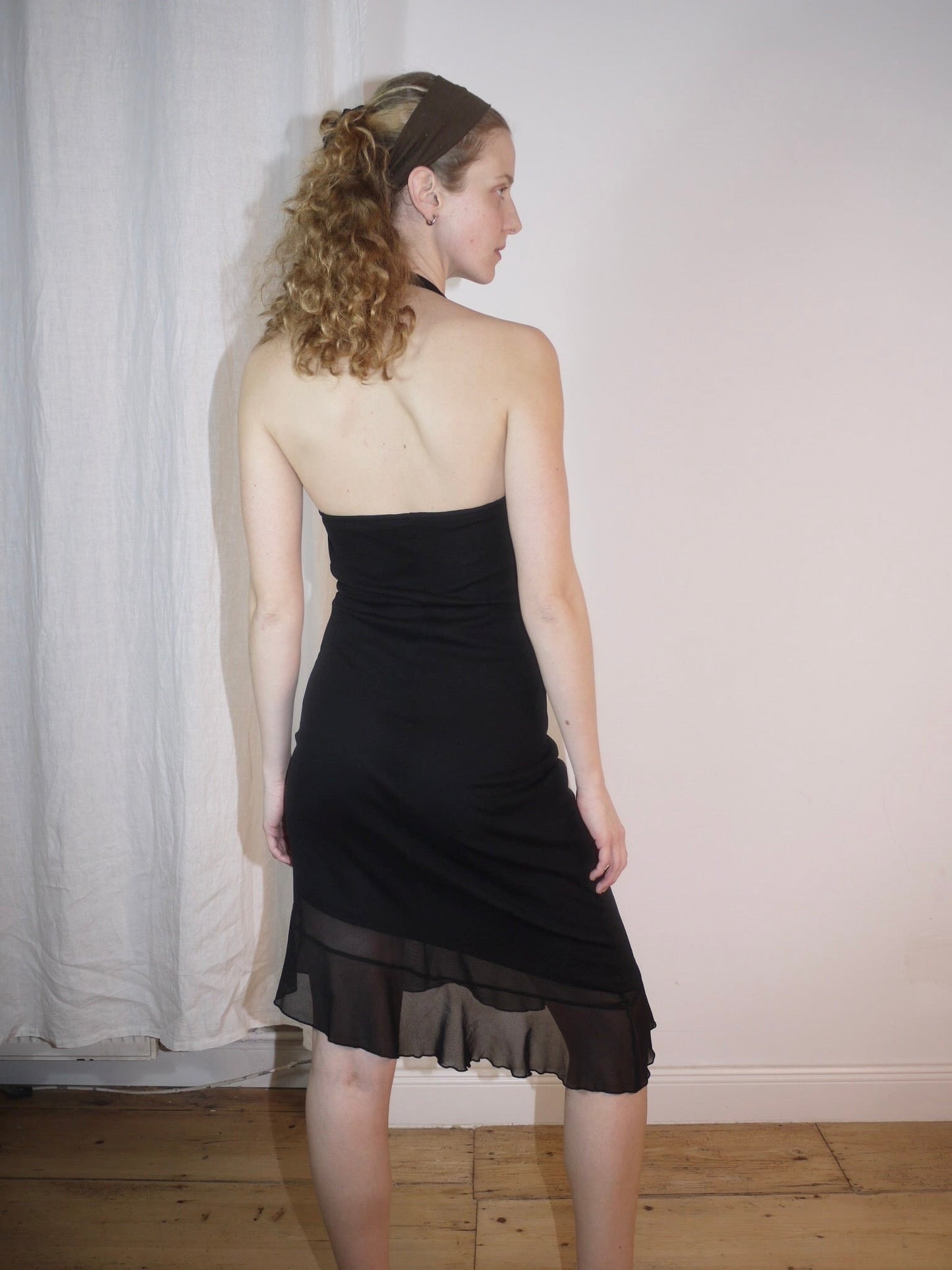 Neckholder Dress midi – cocaletto